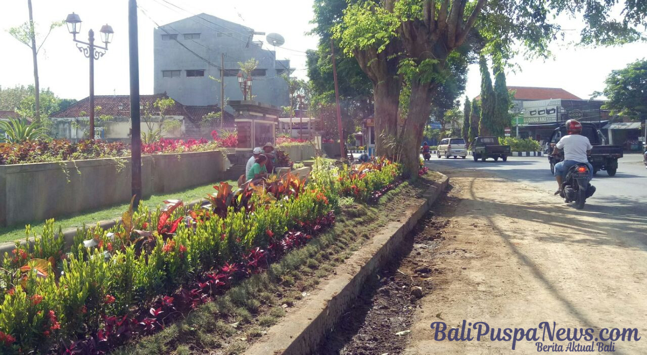 Puring Hiasi Taman Telajakan Jalan Sudirman Menuju Ahmad Yani ...