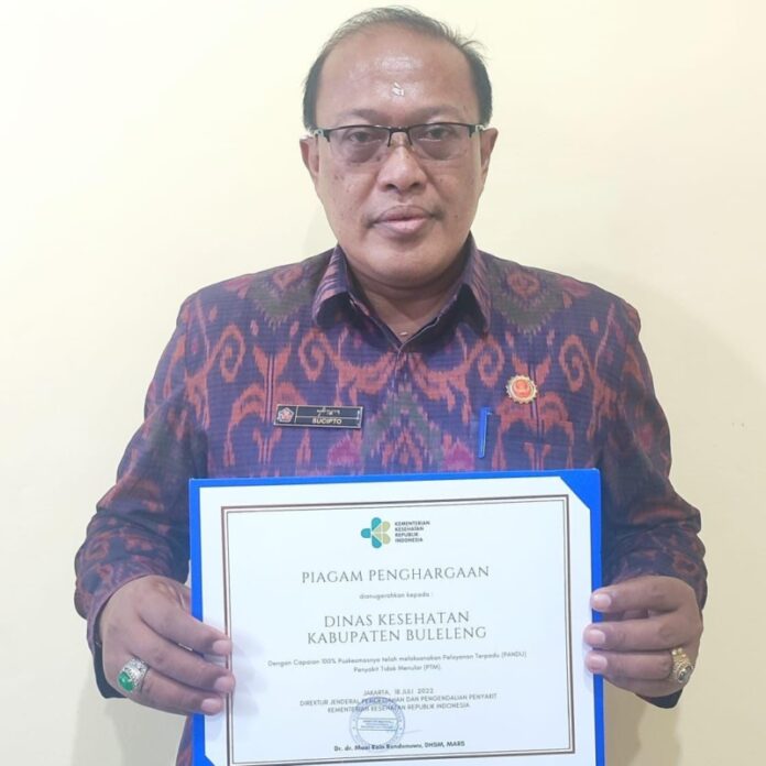 Pemkab Buleleng Raih Penghargaan Untuk Pelayanan Terpadu Penyakit Tidak Menular Dari Kemenkes ...