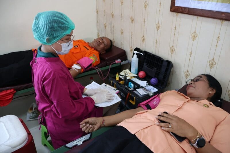 Sambut HUT Basarnas ke-52, Kantor SAR Gelar Donor Darah - Balipuspanews.com