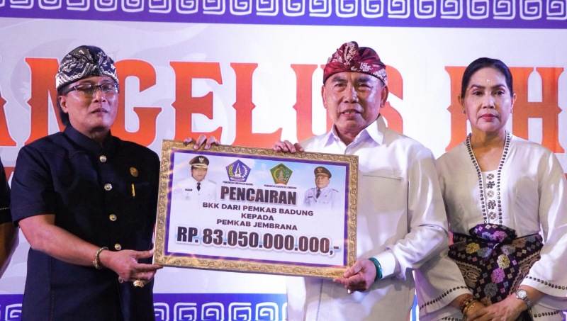 Badung Berikan Dana BKK dan Hibah Rp100 Miliar Lebih untuk Jembrana - Balipuspanews.com