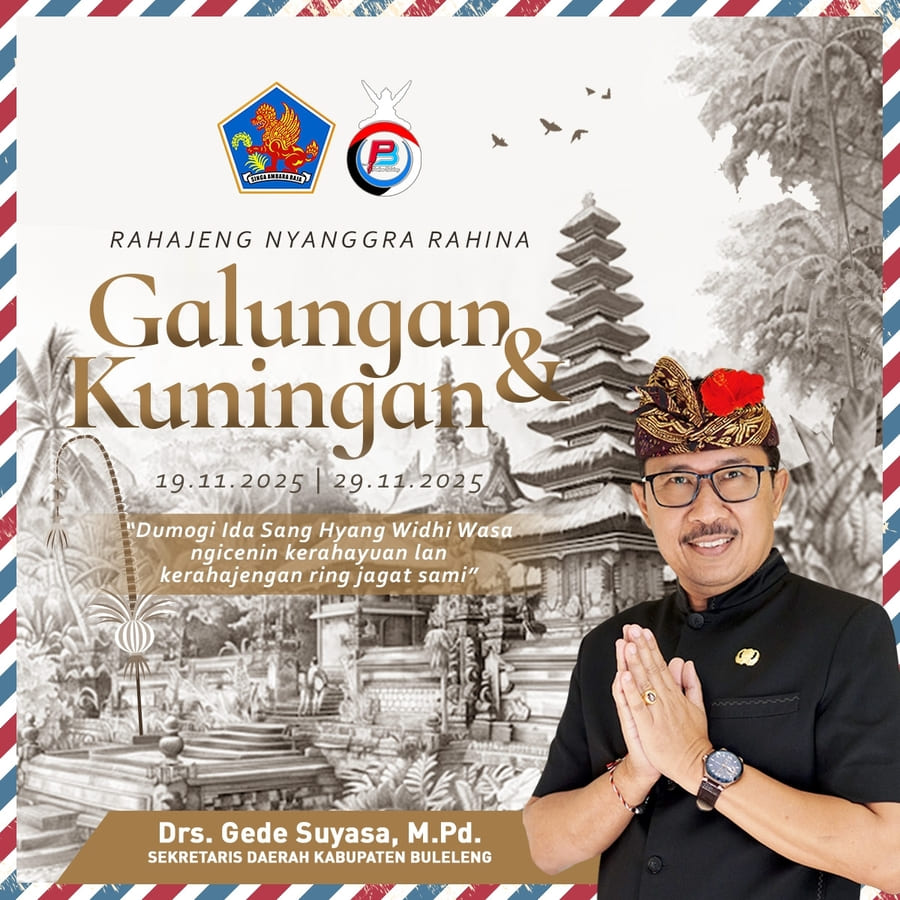 Sekda Gede Suyasa Ngucapang Rahajeng Nyanggra Rahina Galungan lan Kuningan - Sumber ...